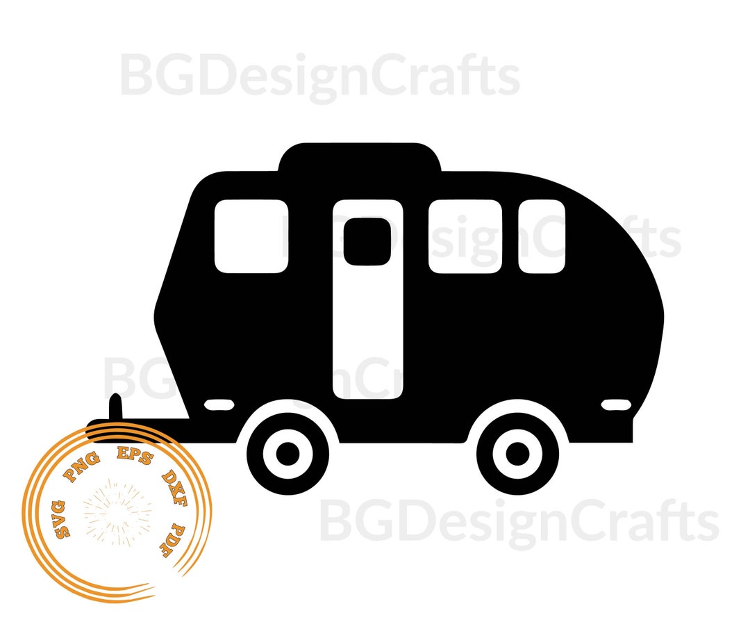 Caravan SVG, Caravan DXF, Caravan Clipart, Caravan Svg Cut File ...