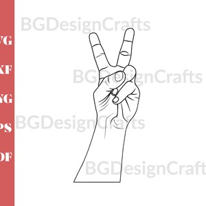 Victory SVG Hand SVG Victory DXF Victory Clipart Hand Svg - Etsy