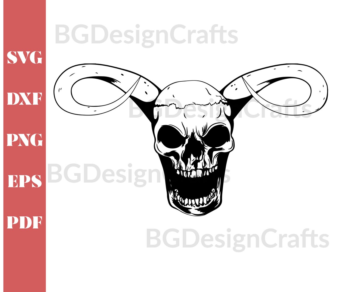 Skull SVG Skull DXF Skull Clipart Skull Svg Cut File Skull | Etsy