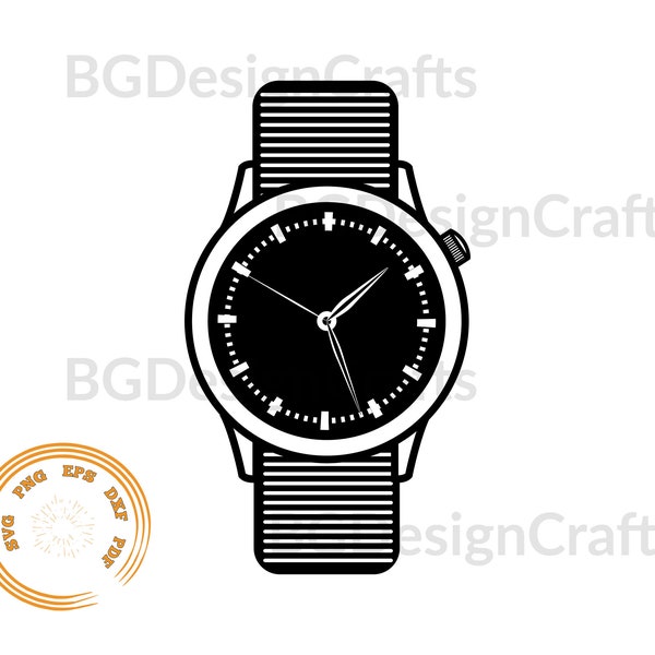 Wrist Watch Svg - Etsy