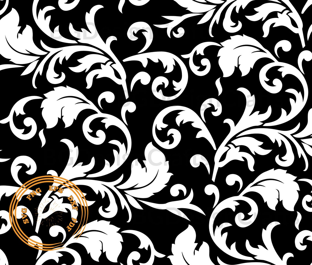 Pattern#8, Leaf Pattern Svg. Leaves Pattern Svg, Floral Pattern Svg ...