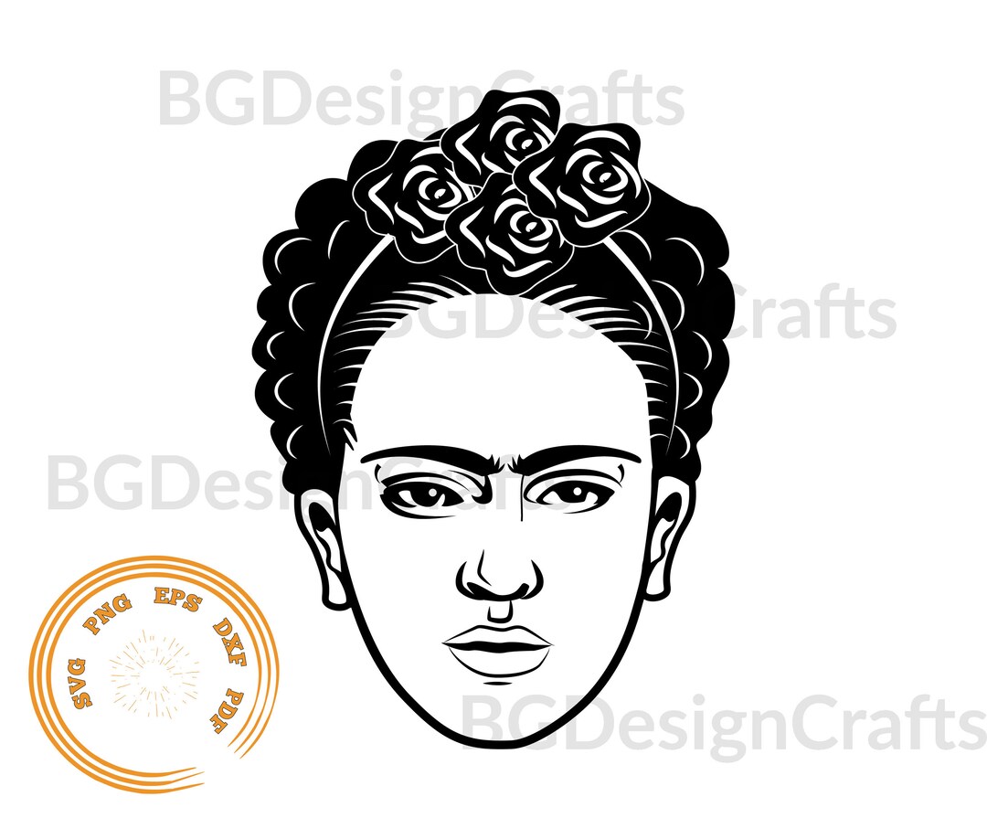 Frida SVG, Frida Kahlo SVG, Frida Khalo Svg File, Frida Kahlo Clip Art ...