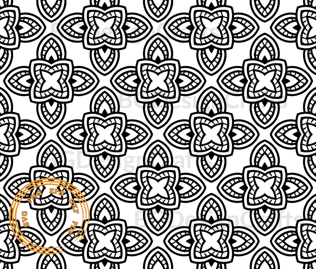 Flower Pattern #3, Flower Pattern SVG, Floral Pattern Svg, Floral Svg ...