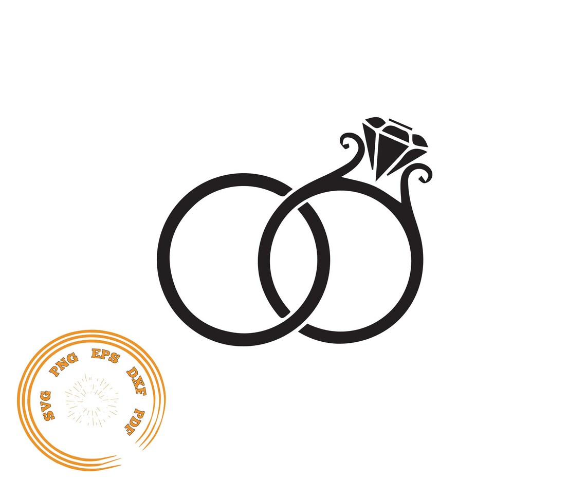 Wedding Ring SVG Couple Rings SVG Wedding Svg Engagement - Etsy