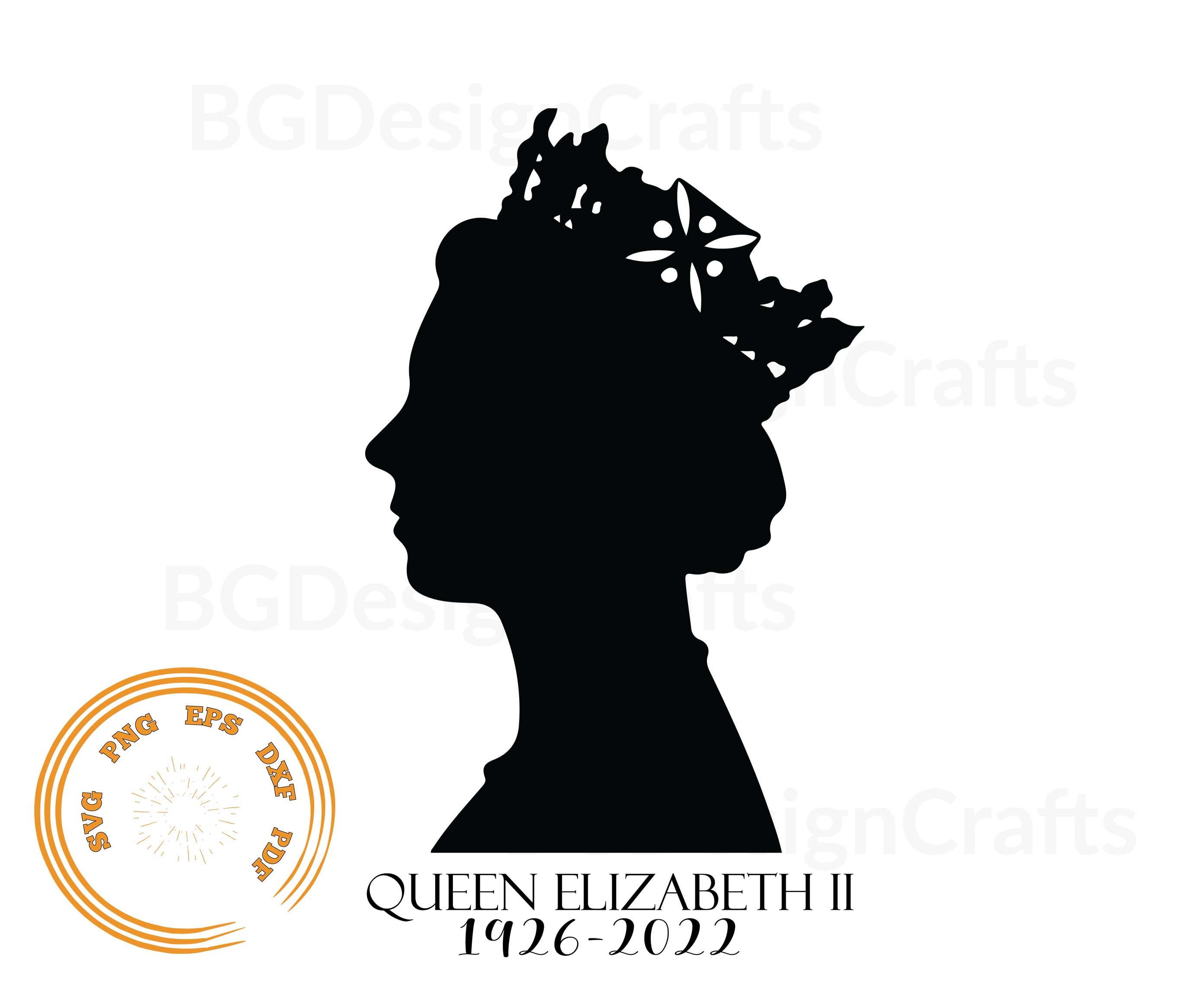 Queen Elizabeth Svg Queen Elizabeth RIP United Kingdom Queen - Etsy