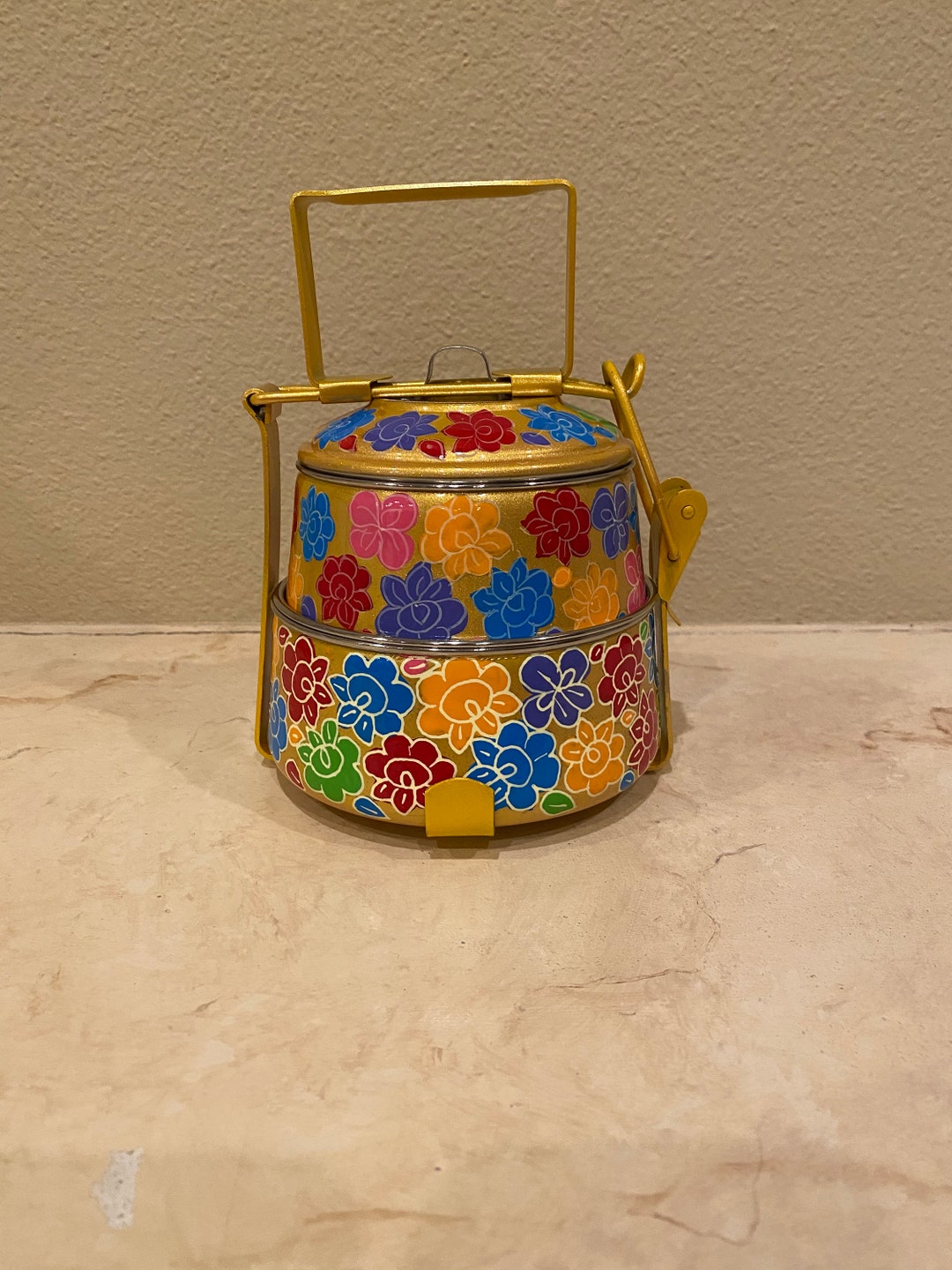 Handmade and Hand Painted Lunch Box/gift Box/storage/decorative Piece ...
