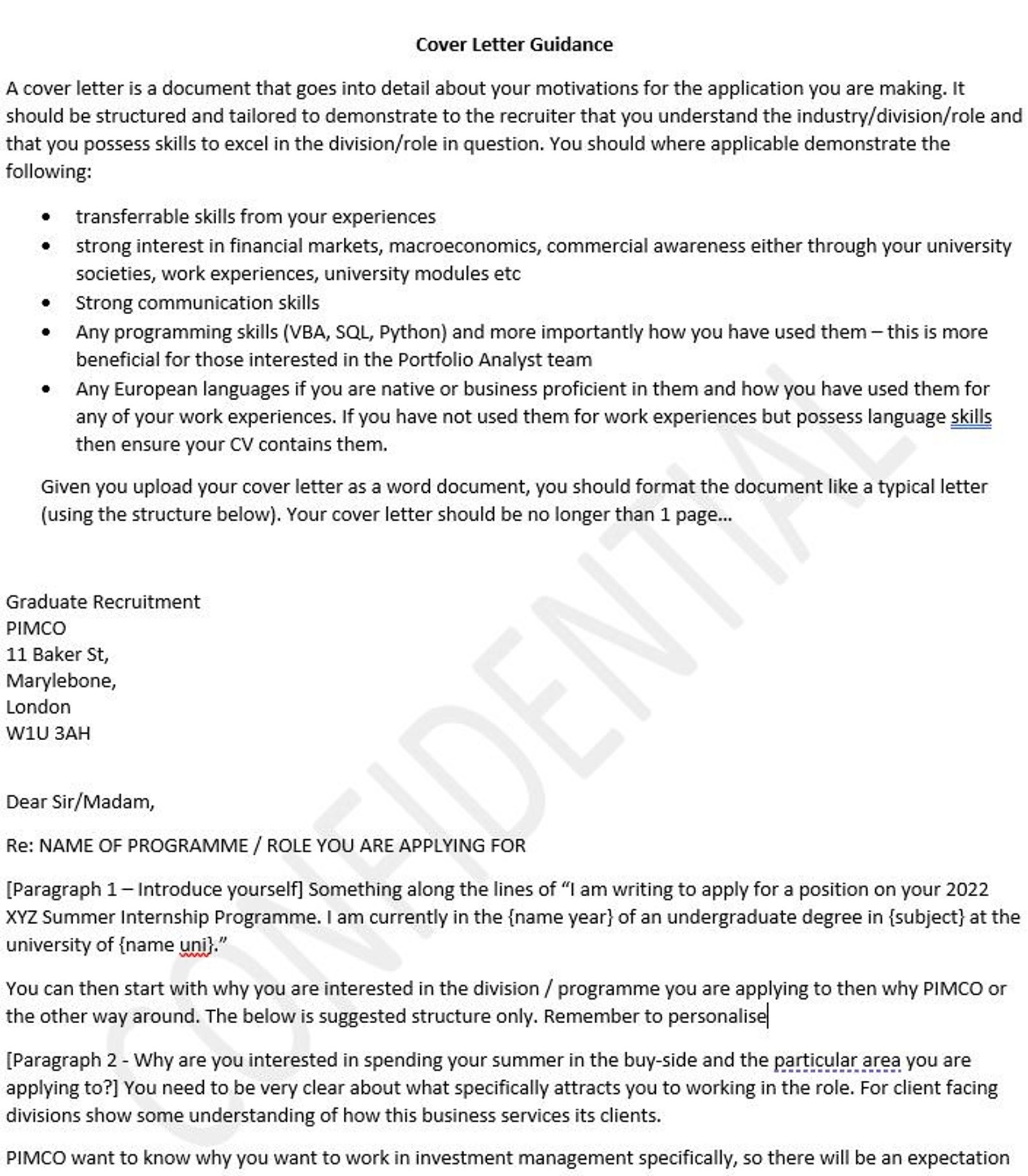 Cover Letter Guidance & Template - Get Interviews From the Top ...
