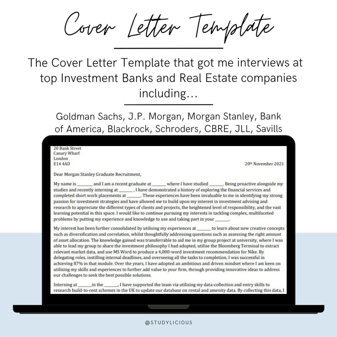 Cover Letter Guidance & Template - Get Interviews From the Top ...