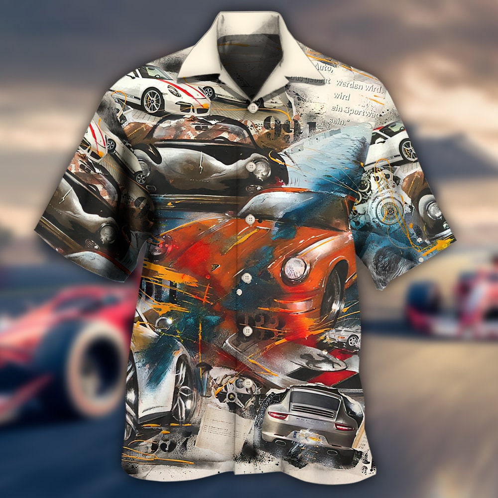 Car Racing Leading The Race Hawaiian Shirt Designed & Sold By Yoruba