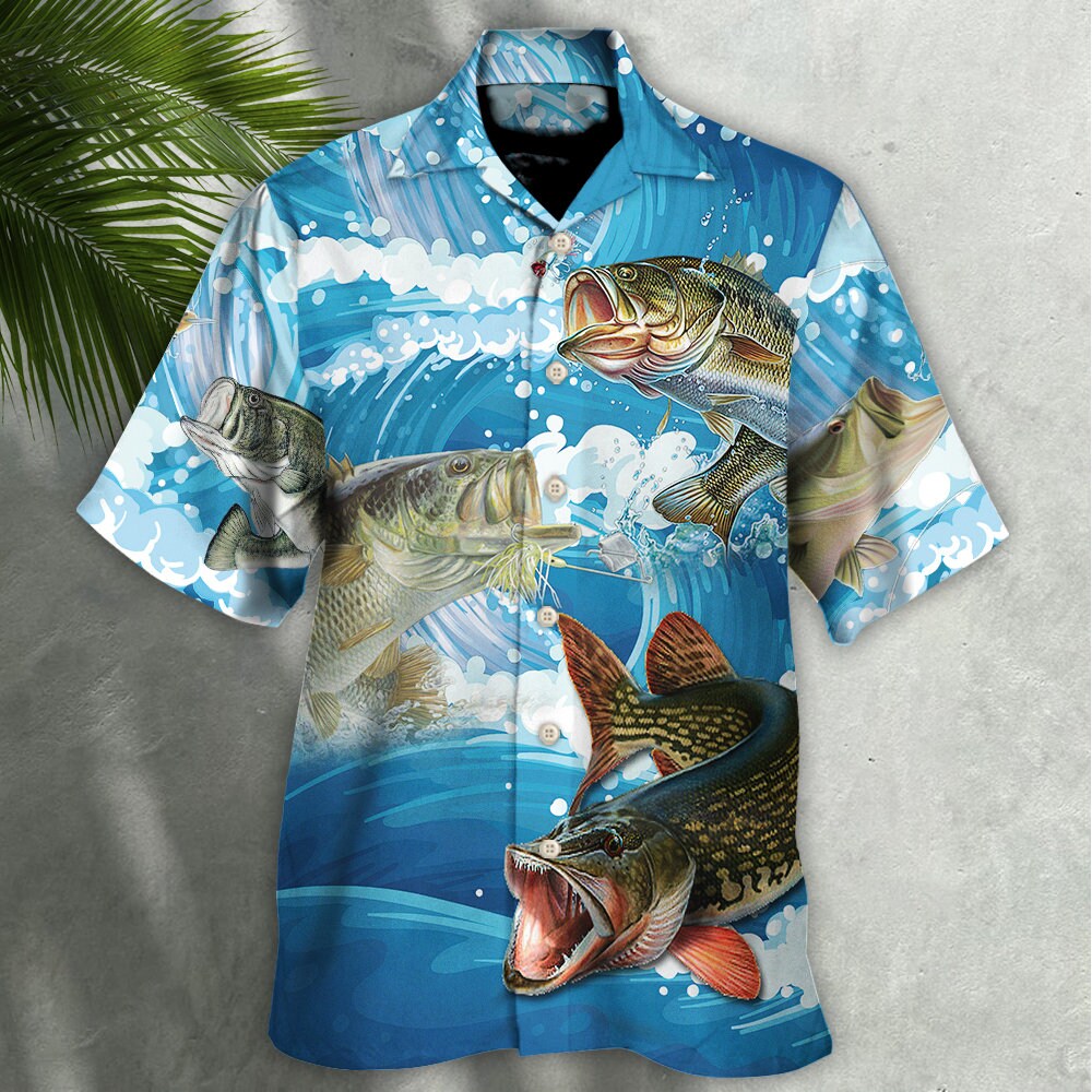 Fishing Blue Wave Style, Fishing Shirt, Fishing Lure sold by Classy ...