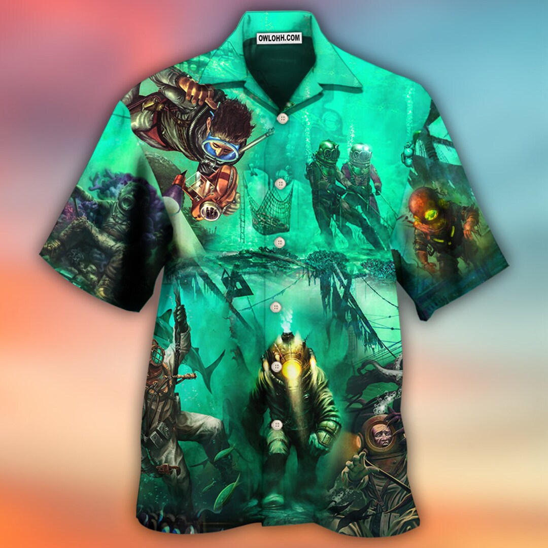 Diving Monster Under the Sea Art Style Diving Watch Diving - Etsy