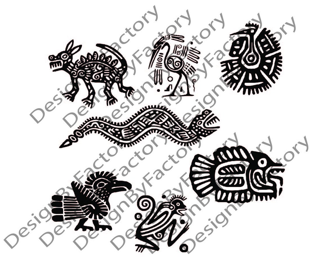 Aztec Inca Design SVG PNG Digital Files - Etsy