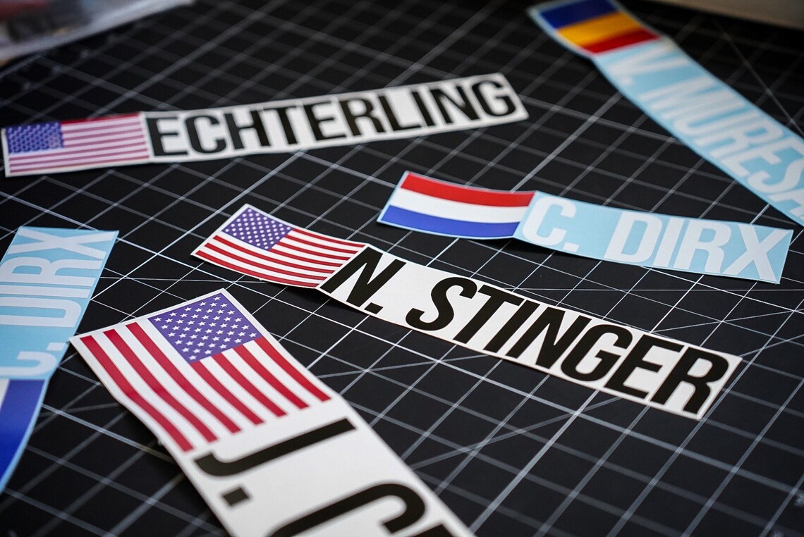 Rally Name and Flag Customizable Decal Sticker - Etsy