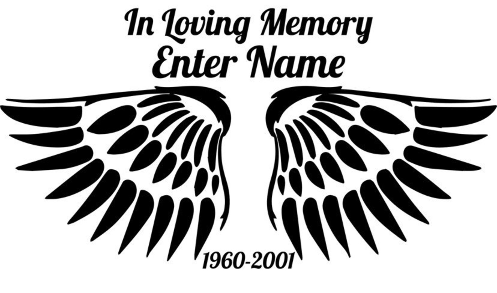 Personalized in Loving Memory Decal Custom Remembrance - Etsy