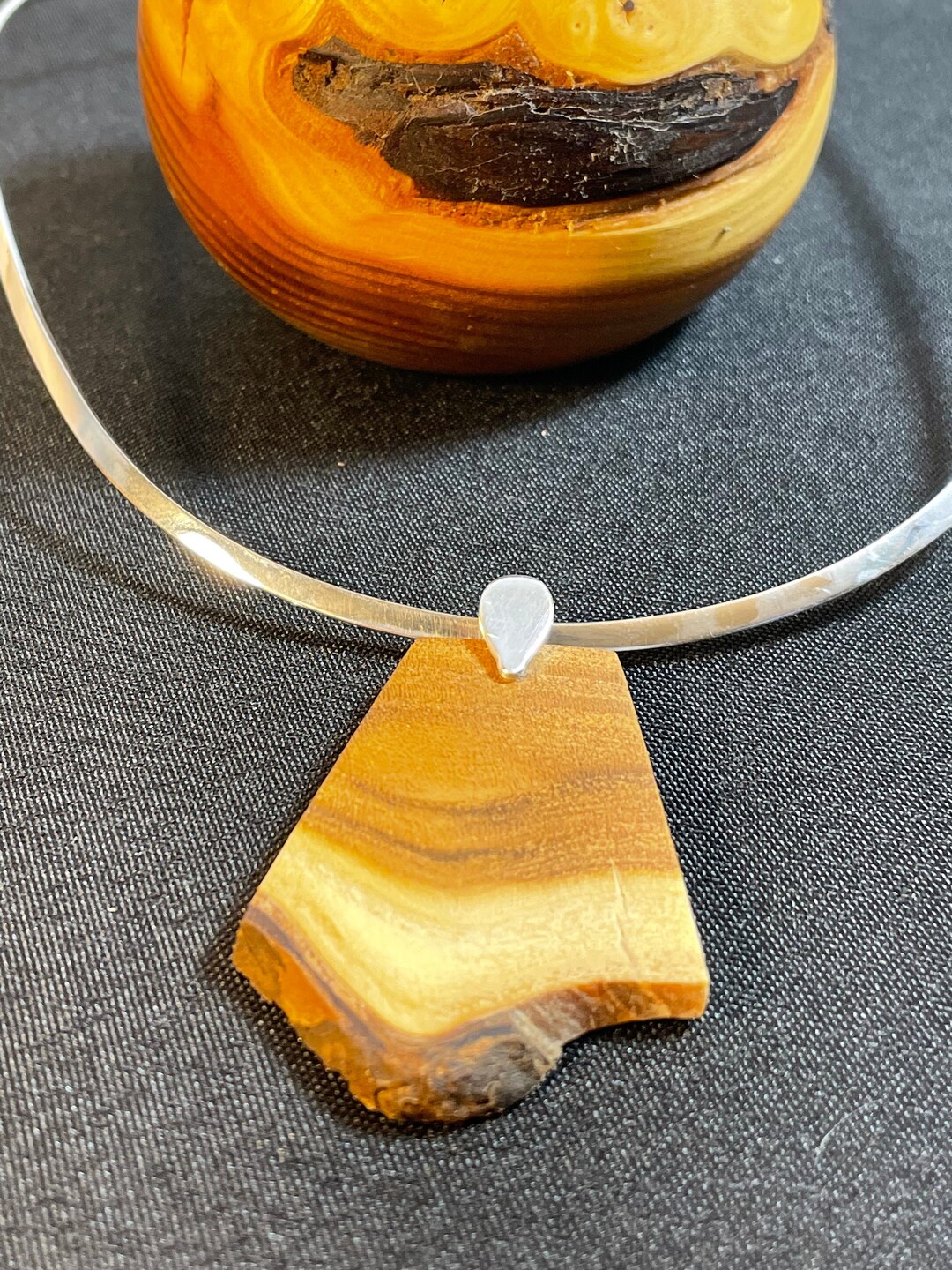 Russian Olive - Burl Wood - Pendant - Statement Jewelry - Rare Find ...