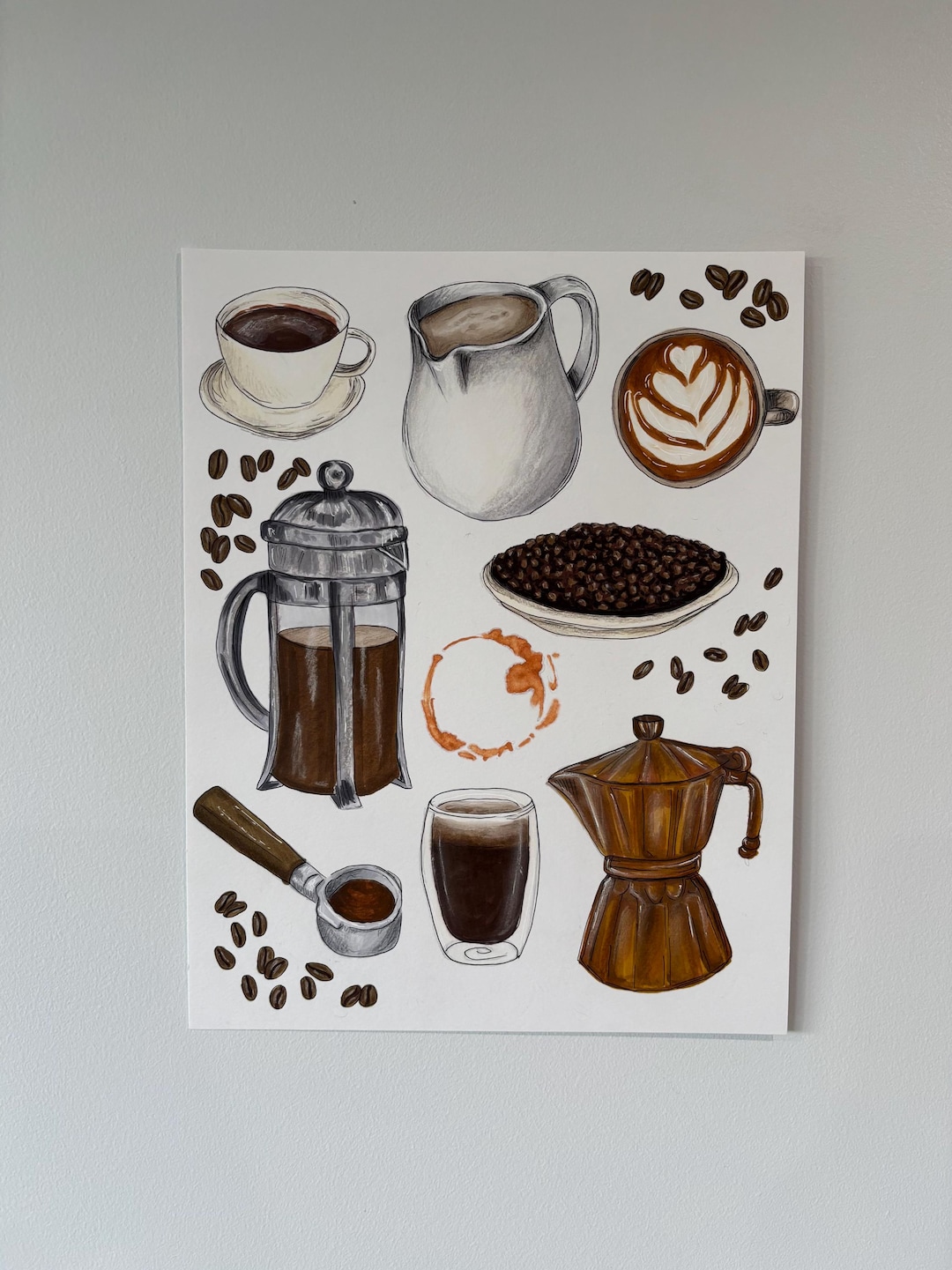 Retro Coffee Poster - Etsy