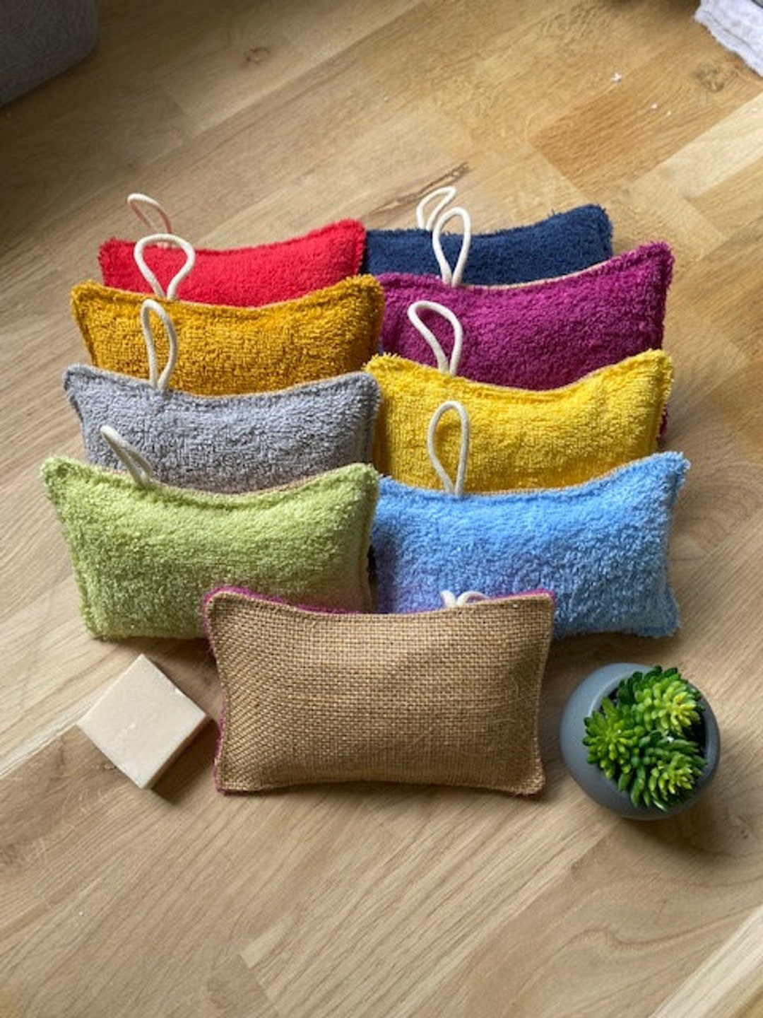 Washable, Reusable, Scratching Zero Waste Sponge - Etsy