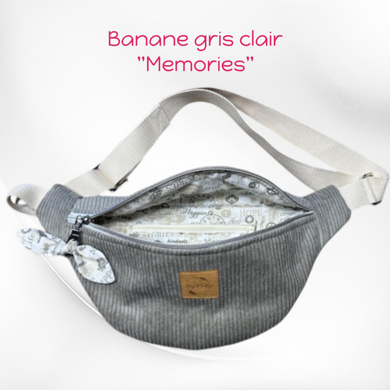 Women's and Teens' Corduroy Fanny Pack, Trendy and Practical "grey" - Etsy