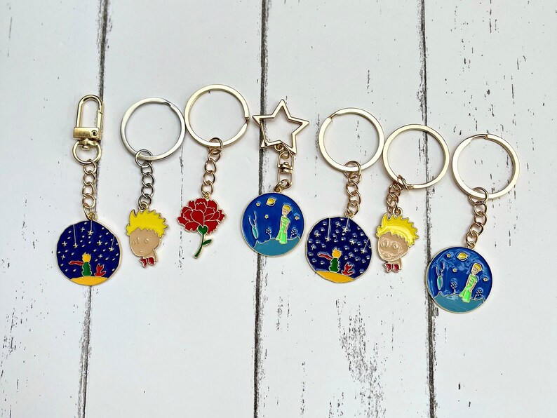 The Little Prince Keychain Multiple Styles and Keyrings - Etsy
