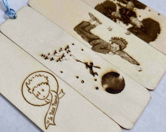 Wooden Engraved Little Prince Bookmarks Set of 4 D - Etsy