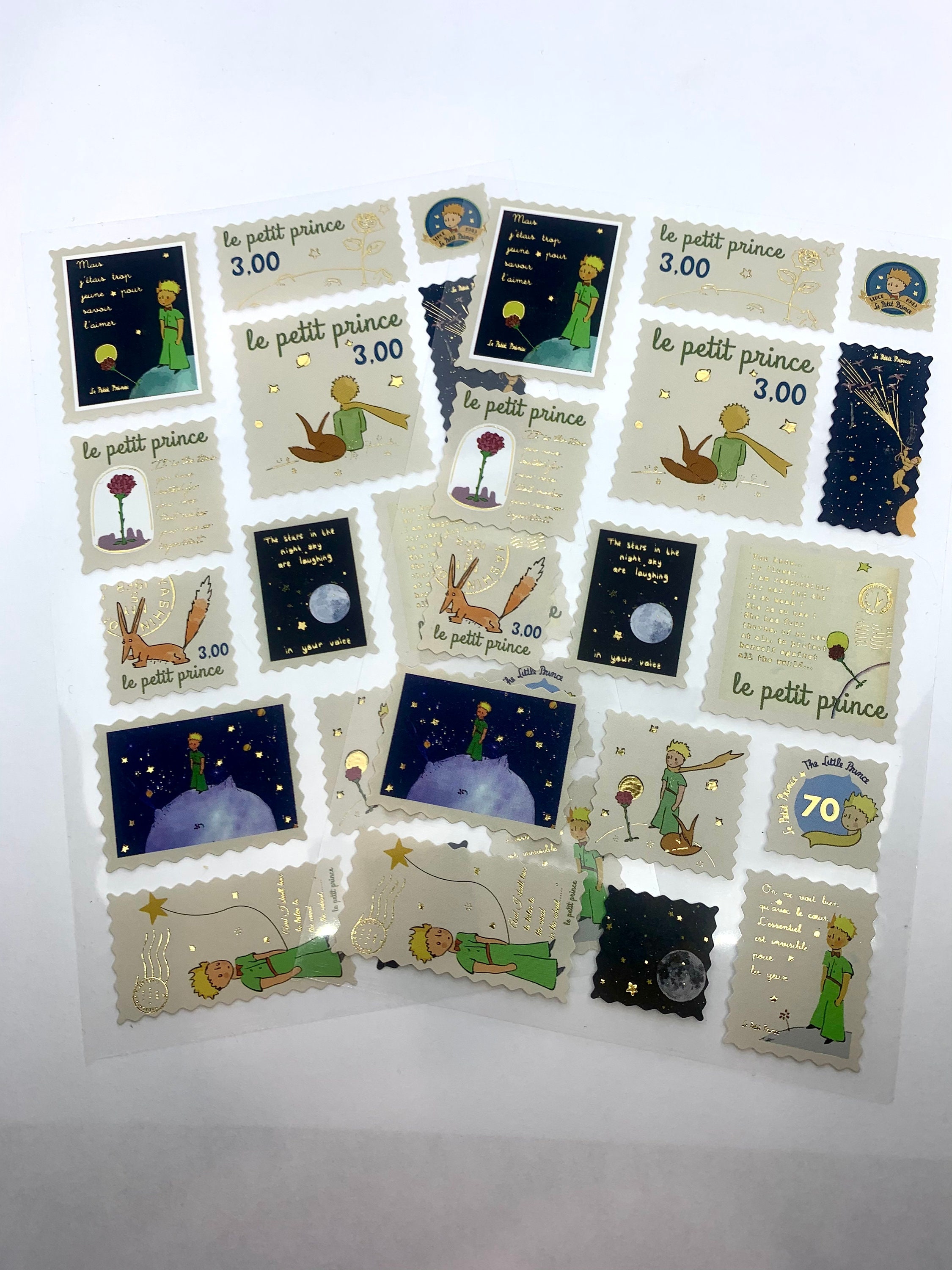 The Little Prince Stamp Stickers 2 Sheets Each | Etsy