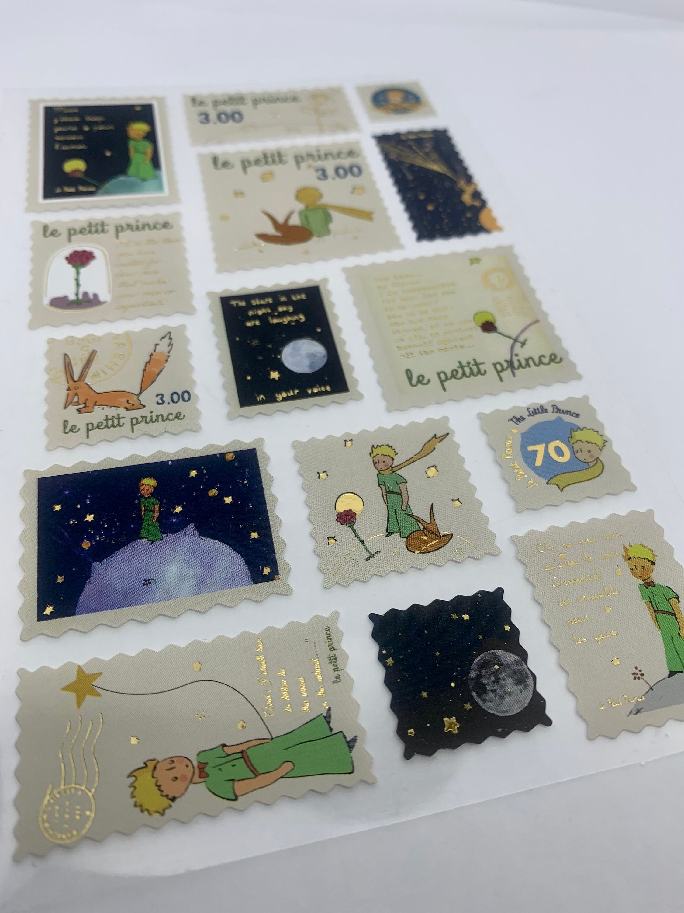 The Little Prince Stamp Stickers 2 Sheets Each | Etsy