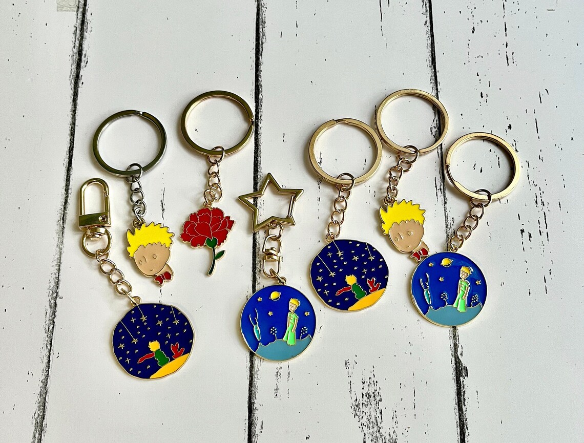 The Little Prince Keychain Multiple Styles and Keyrings | Etsy