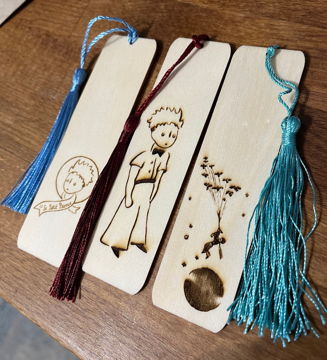 Wooden Engraved Little Prince Bookmarks Set of 3 F - Etsy