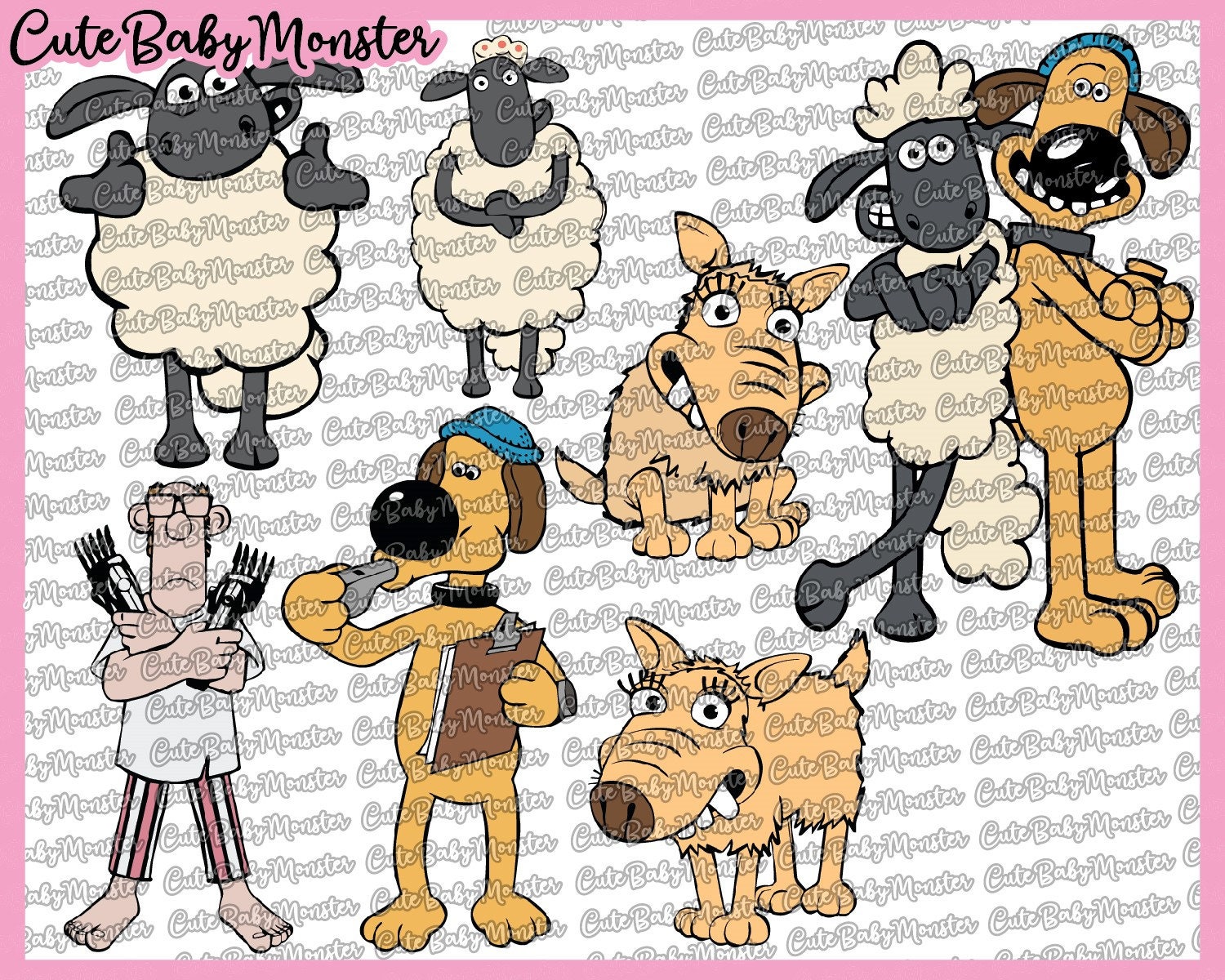 Shaun the Sheep Svg Shaun the Sheep Cricut Shaun Svg Timmy | Etsy Australia