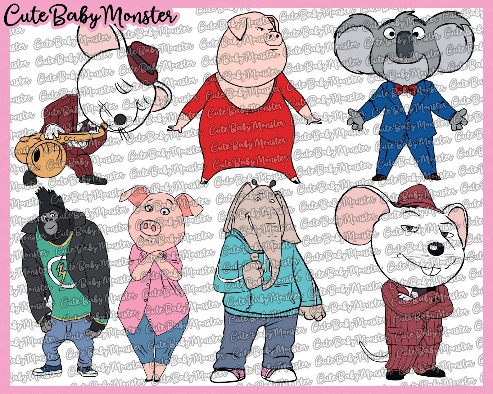 Sing Movie svg Sing Movie cricut Sing Movie layered svg | Etsy