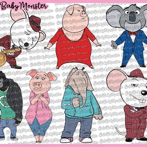 Sing Movie svg Sing Movie cricut Sing Movie layered svg | Etsy