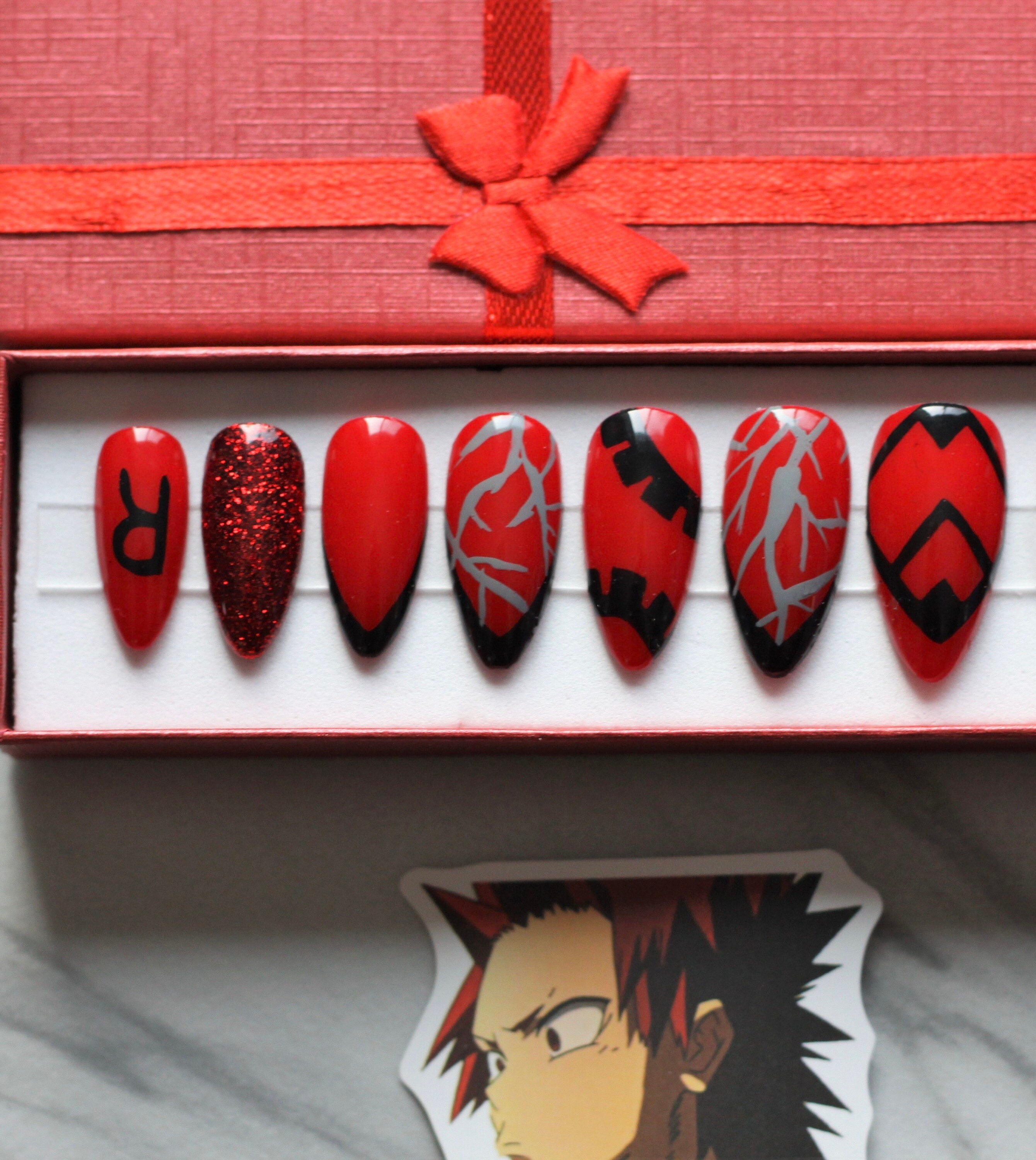 My Pebble Anime Inspired Press on Nails - Etsy