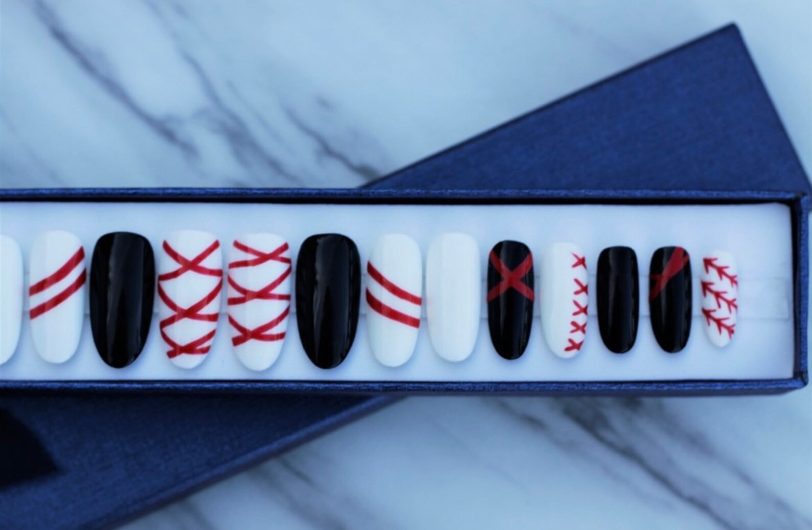 Anime Inspired Demon Nails - Etsy