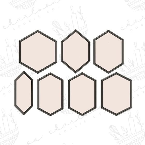 Hexagon Cookie Cutter - Etsy