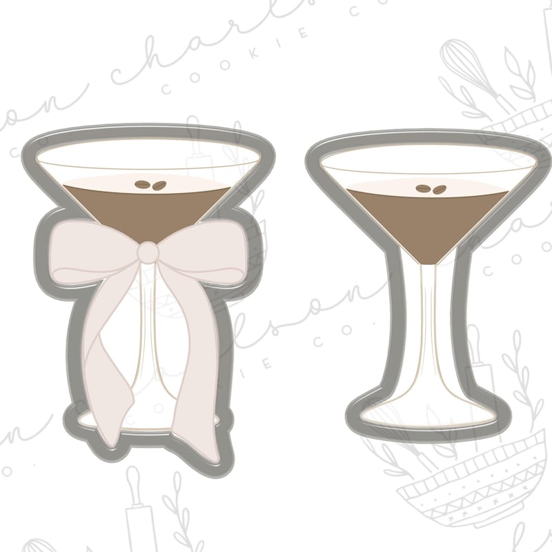 Glass With Bow Cutter - Etsy UK