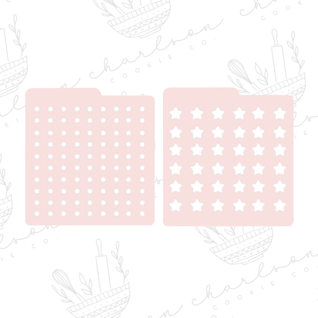 Stars - Sprinkle Stencil (3D Printed) - Etsy