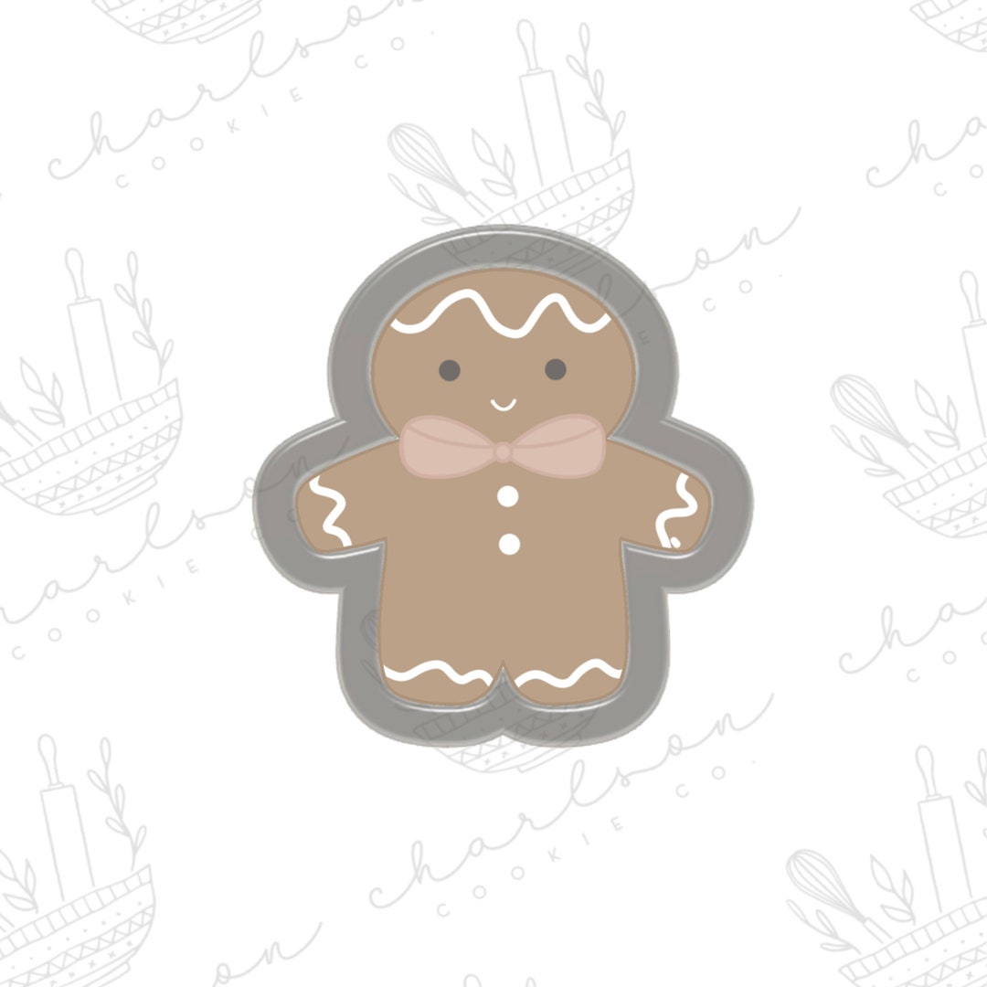 Gingerbread Man No. 2 Cookie Cutter - Etsy