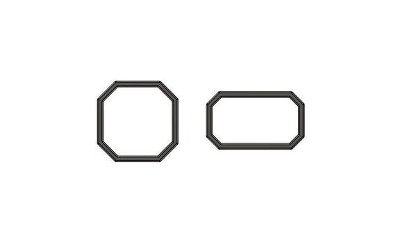 Squares & Rectangles Cut off Corners / Octagons Cookie Cutter - Etsy