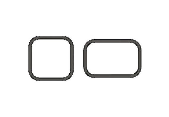 Squares & Rectangles Rounded off Corners Cookie Cutter - Etsy