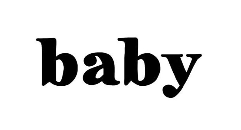 Baby Word Cookie Cutter - Etsy