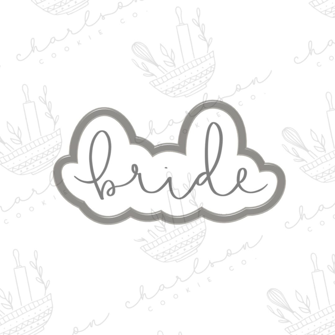 Bride Word Cookie Cutter - Etsy