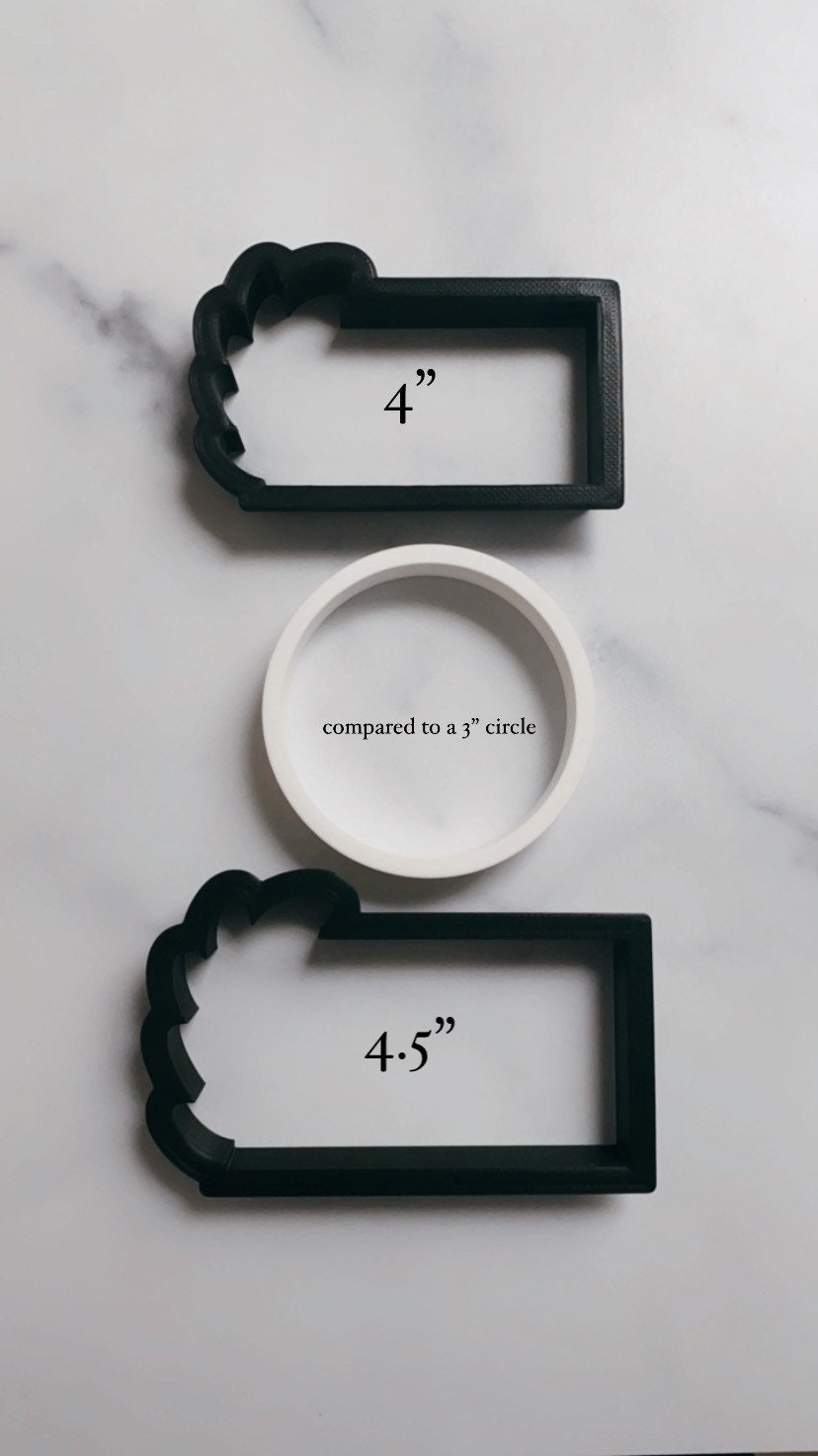 Rectangle With Greenery Plaque Cookie Cutter - Etsy