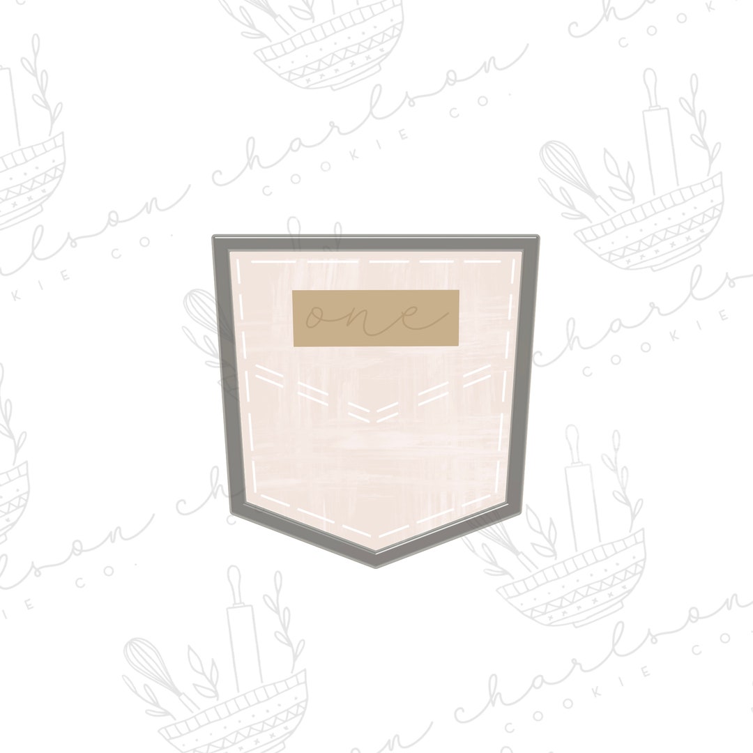 Jean Pocket Cookie Cutter - Etsy