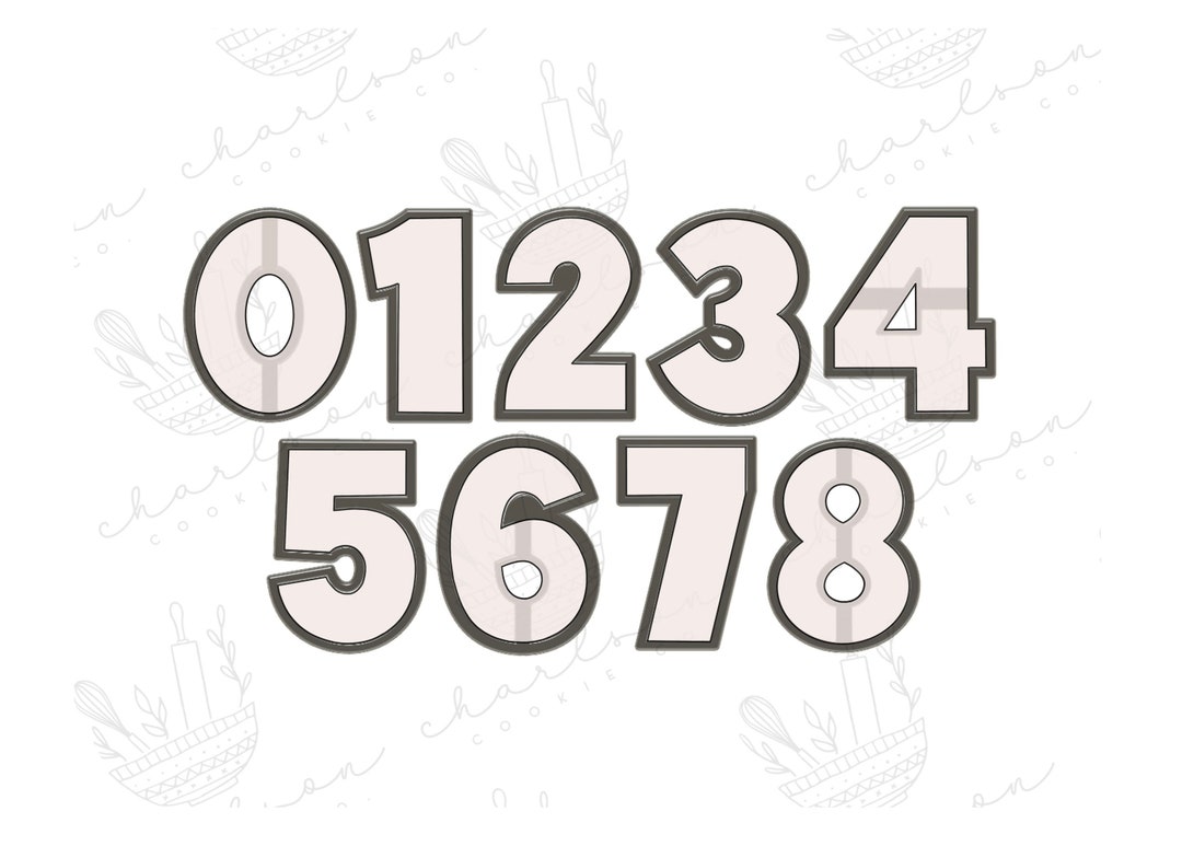 Numbers Cookie Cutters Set - Etsy