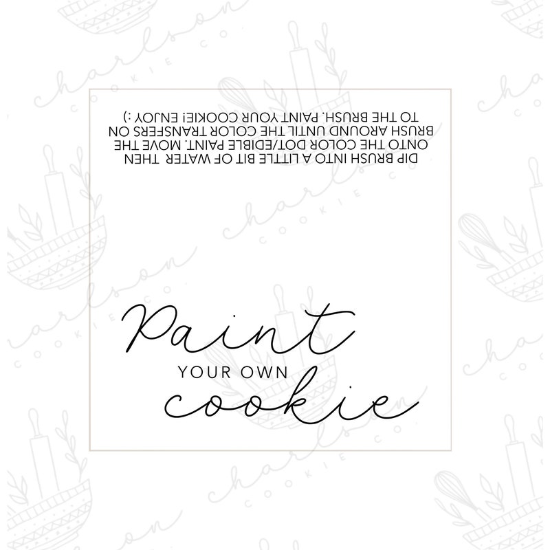 Paint Your Own Cookie - Etsy