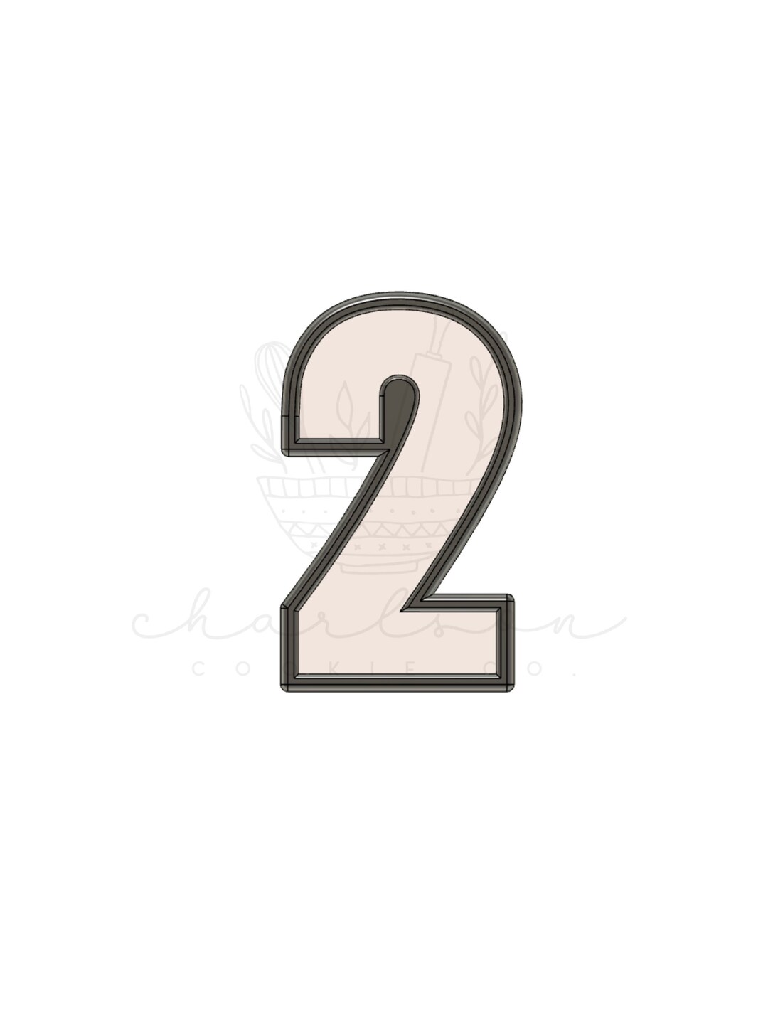 Number 2 tall Cookie Cutter - Etsy