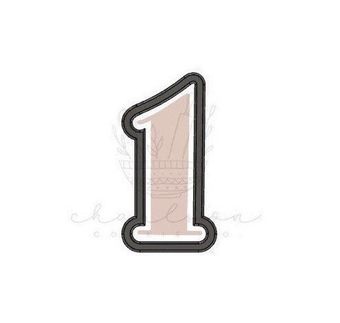 Number 1 (original) Cookie Cutter - Etsy