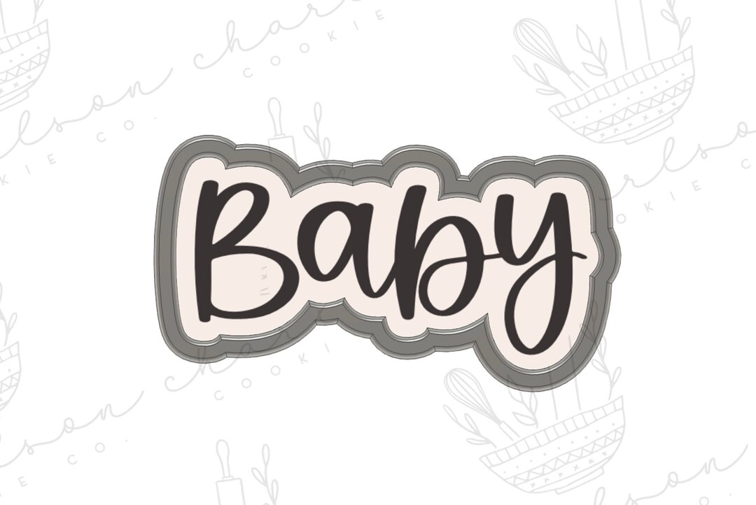 Baby Word No. 4 Cookie Cutter - Etsy