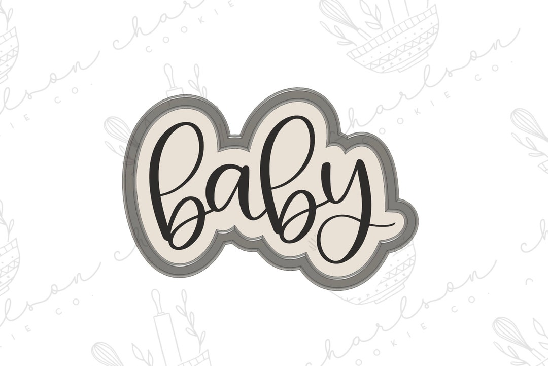 Baby Word No. 3 Cookie Cutter - Etsy