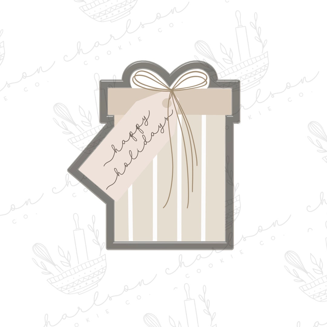 Gift Box No. 3 Cookie Cutter - Etsy
